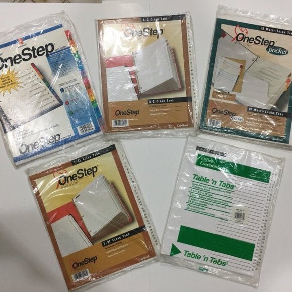 Office | Cardinal Onestep Index System Dividers | Poshmark